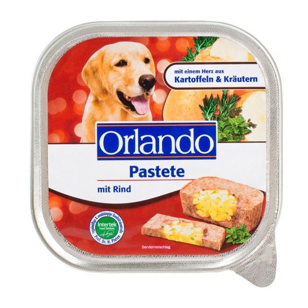 Lidl Orlando Pastete mit Rind Nassfutter Hund günstig günstig | petadilly Lidl Orlando Pastete mit Rind Nassfutter Hund günstig günstig | petadilly