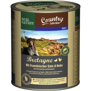 Real Nature Country Selection Bretagne mit Ente & Huhn Vollnahrung Hund ...